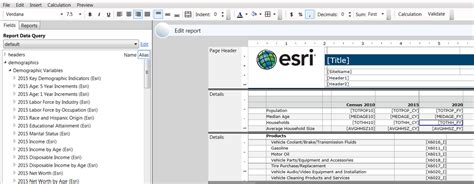 Building A Fusion Report—arcmap Documentation