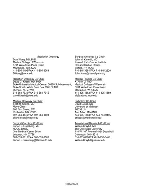 Rtog 0630 Master 2 16 11 Pdf Radiation Therapy Vascular Endothelial Growth Factor