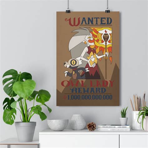 The Owl House Wanted Owl Lady Posters Uk Etsy Uk