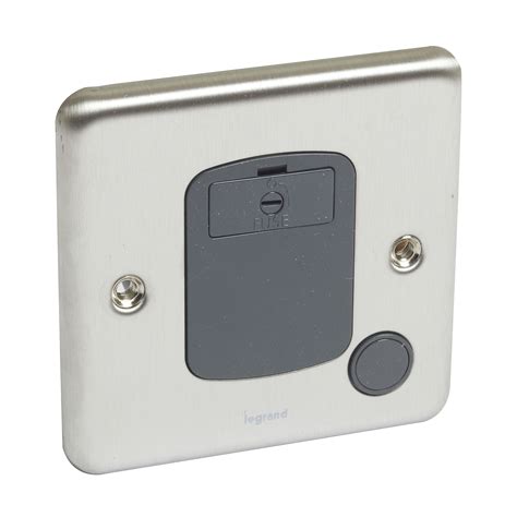 Synergy™ Authentic Unswitched Fused Connection Unit With Cord Outlet Brushed Stainless Steel