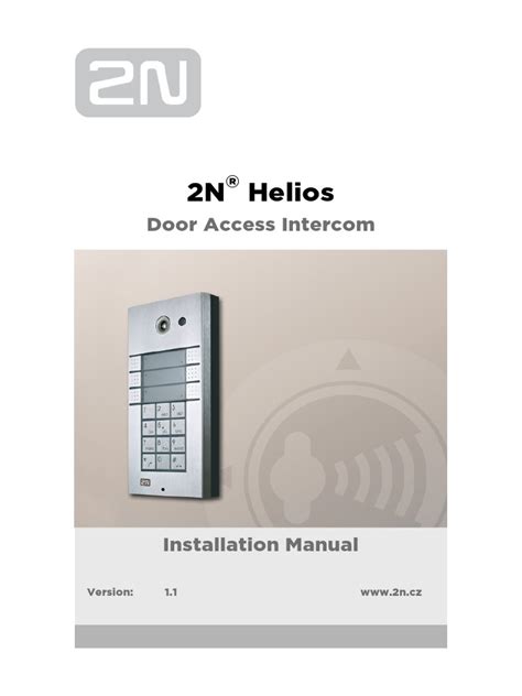 2n Helios Installation Manual En 11 Pdf Electrical Connector Parameter Computer Programming
