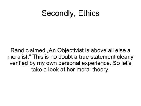 Objectivism Is Wrong Ppt