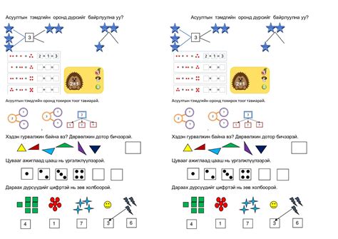 Багш зөвлөе 1 р анги цифр таниулахад ашиглах ажлын