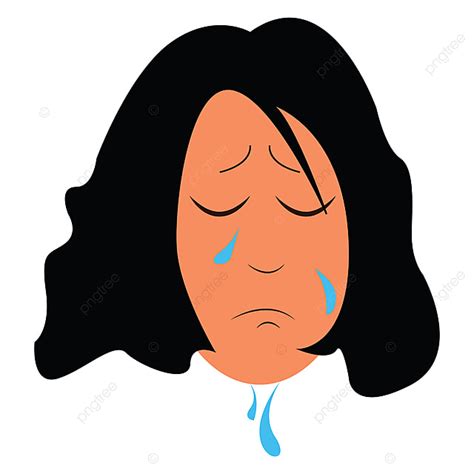 슬픈 여자 벡터 또는 컬러 일러스트 얼굴 여자 스케치 Png 일러스트 및 벡터 에 대한 무료 다운로드 Pngtree