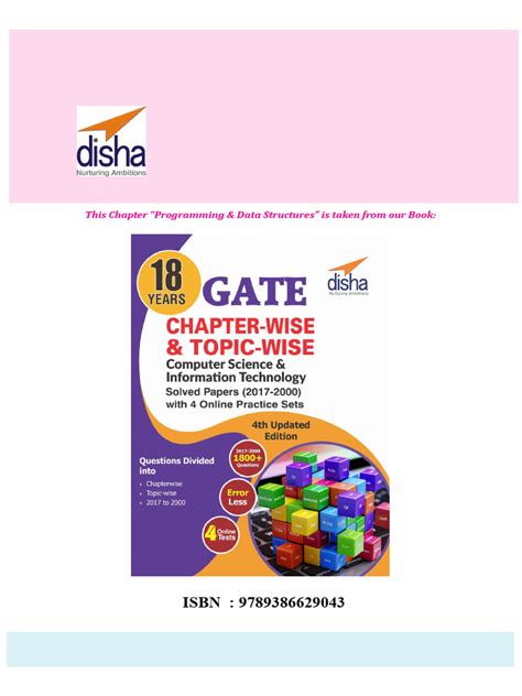 Disha Publication Computer Past Questions Programming Data Structures