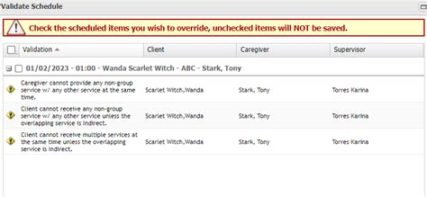 Scheduling Validation Errors Ontarget Knowledge Base