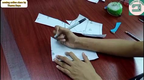 ရင်ဖြတ်ဆက်နှင့် ရင်ကြားစပ်ပါအနားတွန့် အင်္ကျီ ချုပ်နည်းပါအစအဆုံး