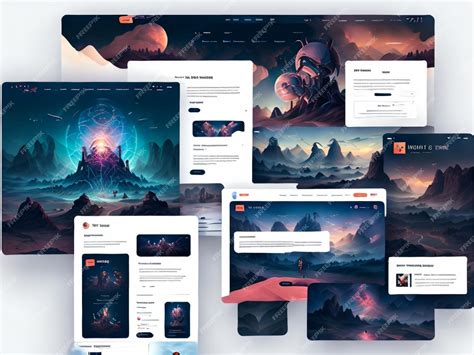 Premium Photo Modern User Interface Design Template Mockups Ui Ux Design Website Design Mockups