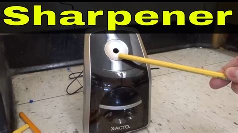 how to use an electric pencil sharpener full tutorial youtube