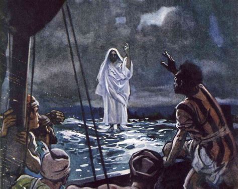 I Love The Image Of Jesus Walking On The Water Towards The Disciples In