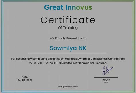 sowmiya n k on linkedin certification dynamics365