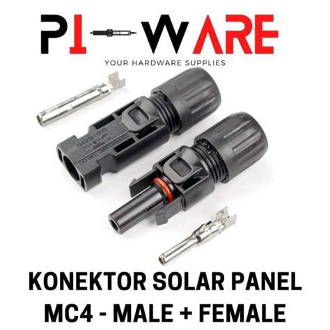 Jual Konektor Mc4 Connector Untuk Solar Panel Surya Mc 4 Per Set Sepasang Di Seller Cybercom