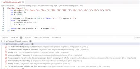 Script Js Transformation Shows Errors In Visual Studio Code Vs Code