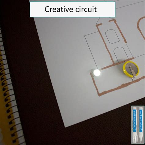 portable drawn circuit conductive ink pen for diy grandado
