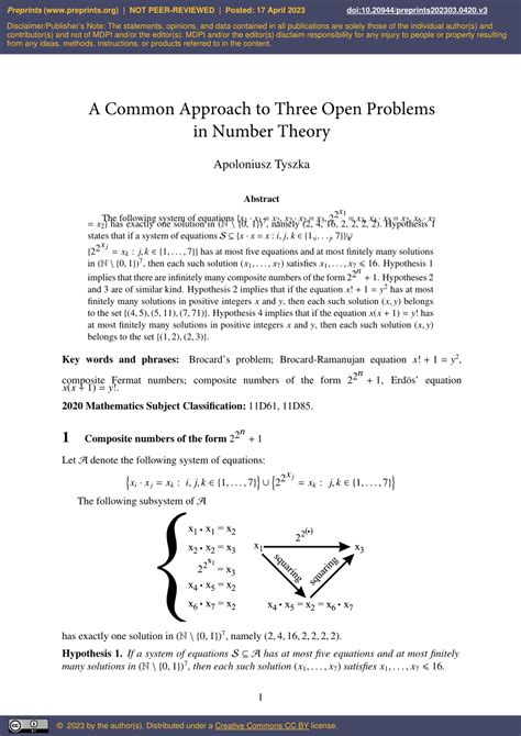 pdf a common approach to three open problems in number theory