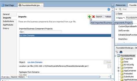 How Is Importing Adf Jar Files Different Via Resource Sub Windows Vs