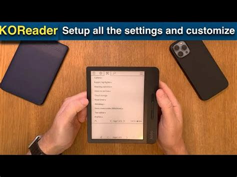 Koreader Settings And Reading Options Setup On A Kobo E Reader Kobo