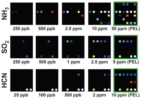 A Colorimetric Sensor Array For Identification Of Toxic Gases Below Permissible Exposure Limits