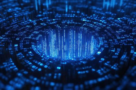 A Blue Image Of A Spiral With Many Small Squares Stock Image Image Of Squares Light 363193889