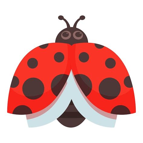 Premium Vector Cute Ladybug Is Opening Its Wings To Fly Away