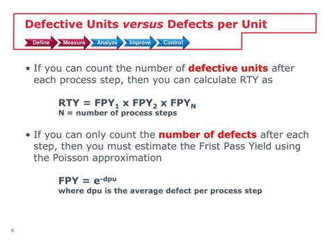 Ppt Rolled Throughput Yield Rty Six Sigma Black Belt Presentation