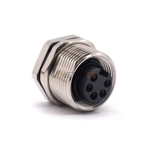 7 8“ 5 Pin Female Panel Mount Mini Connector Bulkhead Mount Metabeeai