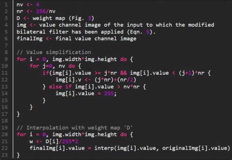 Pseudo Code For Value Simplification With Weight Map D Download Scientific Diagram