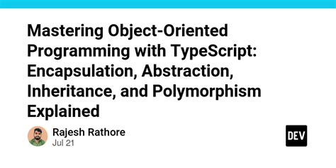Mastering Object Oriented Programming With Typescript Encapsulation