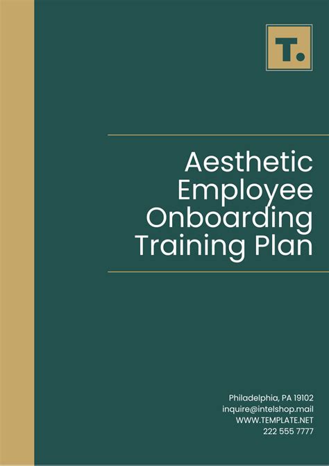 Free Aesthetic Employee Onboarding Training Plan Template To Edit Online