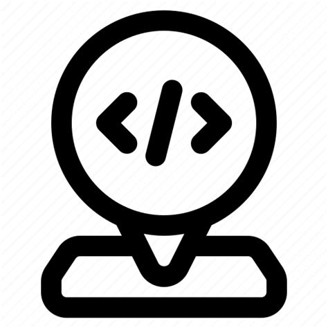 Location Coding Map Navigation Service Icon Download On Iconfinder