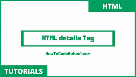 html details tag