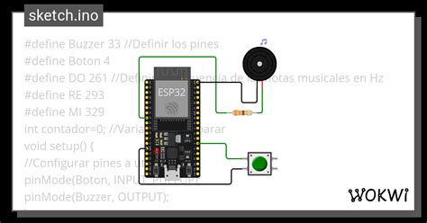 Buzzer Wokwi Esp32 Stm32 Arduino Simulator