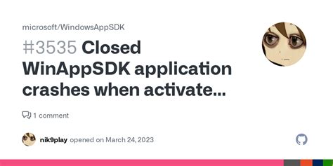 Closed WinAppSDK Application Crashes When Activated From A Notification