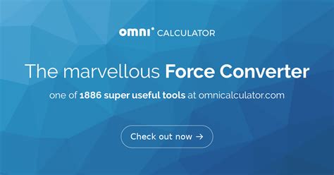 Force Converter Formulas Definitions