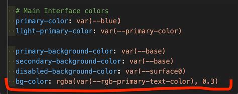 Problem Overriding Bg Color Variable In Theme Yaml File Frontend