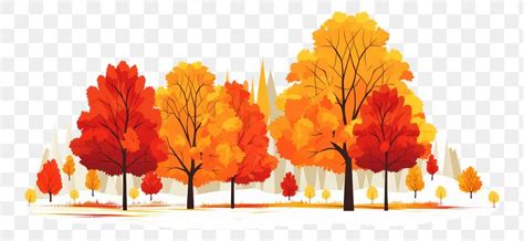 PNG Colorful Autumn Maple Trees Premium PNG Rawpixel