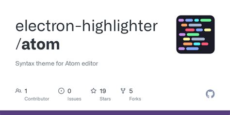 Github Electron Highlighteratom Syntax Theme For Atom Editor