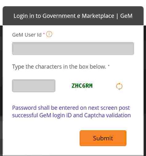 Gem Portal Government E Marketplace Registration And Login
