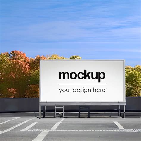 옥외 광고 모형 거리 상점 간판 간판 로고 템플릿 프리미엄 Ai 생성 Psd