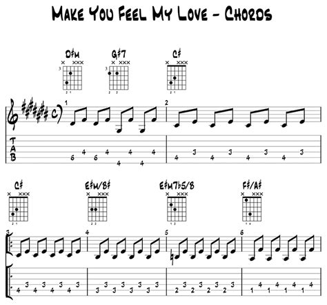 Make You Feel My Love Chords Guitar