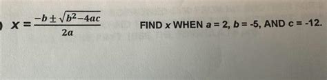 Solved X Abb Ac FIND X WHEN A B AND C Chegg Com