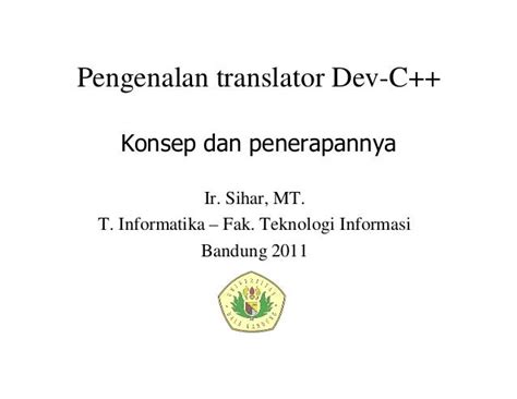 instalasi dev c