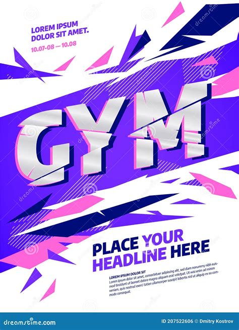 layout design template with abstract dynamic shapes stock illustration