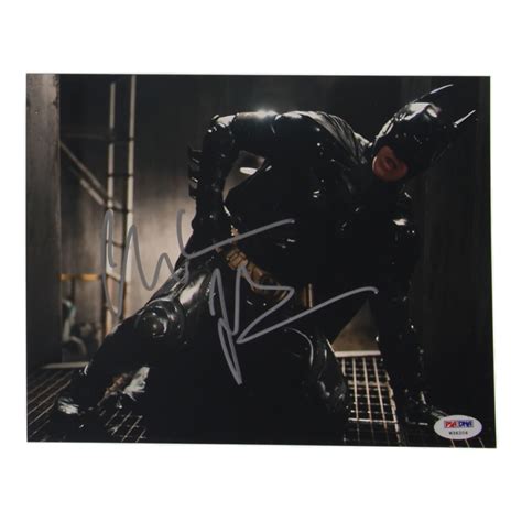 Christian Bale Signed The Dark Knight Rises 8x10 Photo Psa
