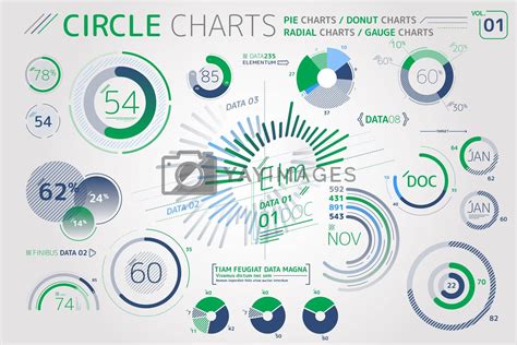 Circle Charts Pie Charts Radial Charts And Gauge Charts Infographic