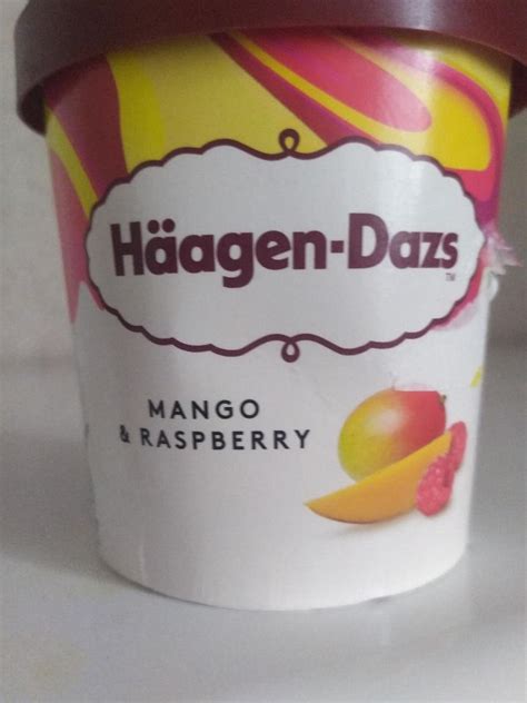 мороженое манго и малина ведро Häagen-Dazs - калорийность, пищевая ...