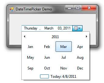 DateTimePicker Control Compitionpoint C Tutorials