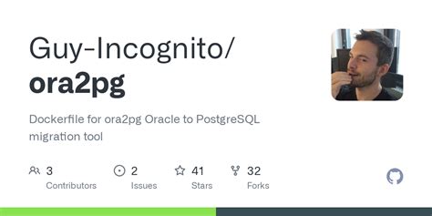 GitHub Guy Incognito Ora Pg Dockerfile For Ora Pg Oracle To PostgreSQL Migration Tool