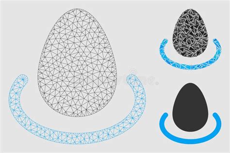 Deposit Egg Vector Mesh 2d Model And Triangle Mosaic Icon Stock Vector Illustration Of Polygon