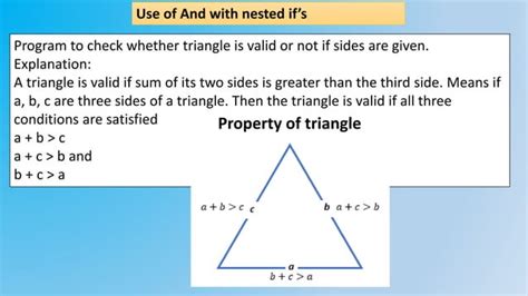 Flow Of Control Nested Ifs In Python Pptx Programming Languages Computing
